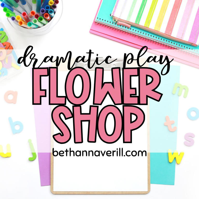 Dramatic Play Flower Shop Printable Set Spark Creativity and Learning