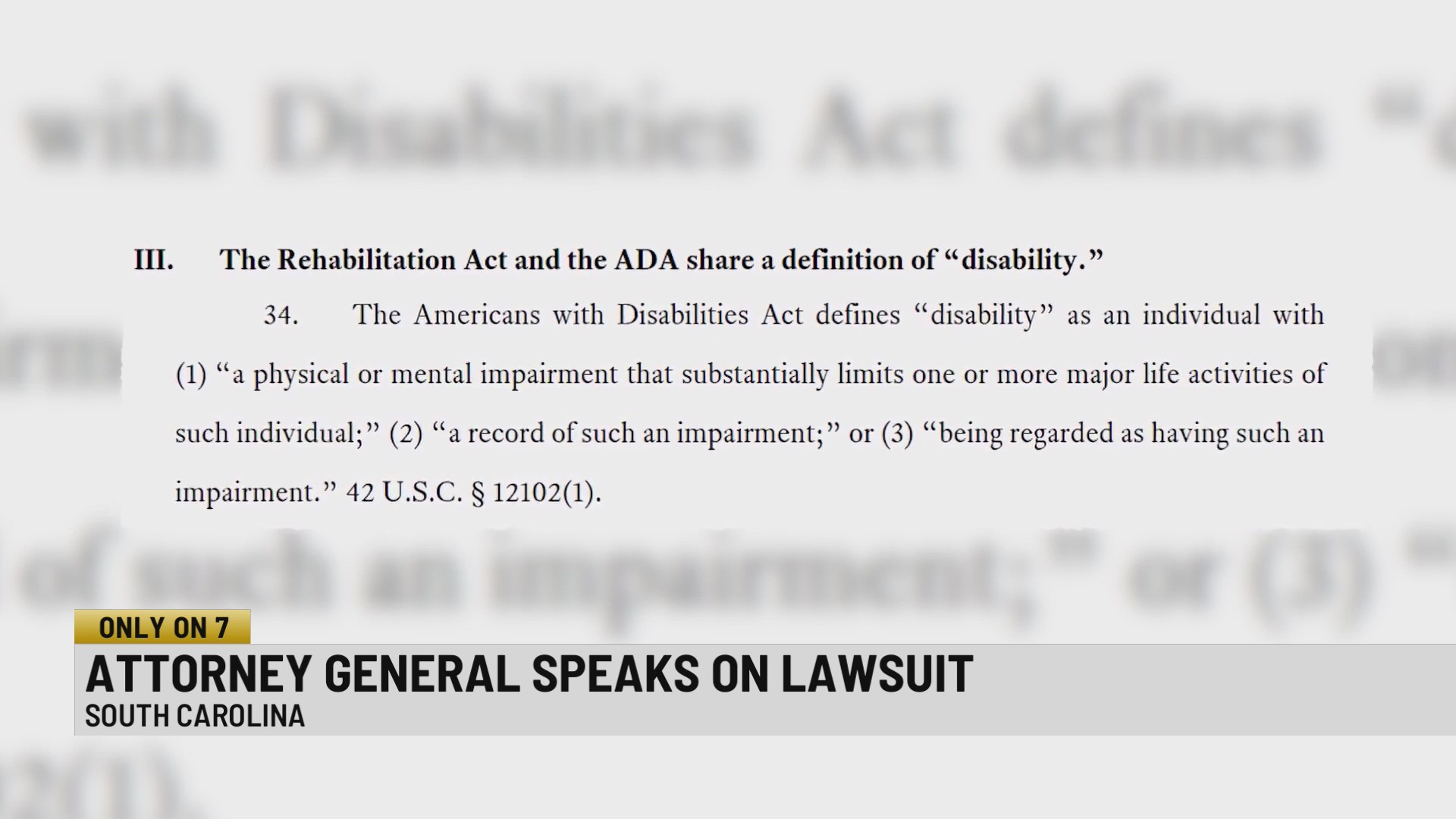 Where does South Carolina stand in the Section 504 lawsuit?