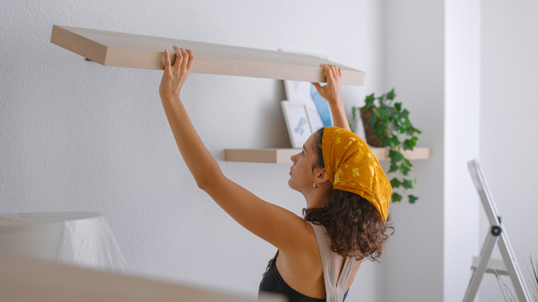 How To Mount A Shelf On A Crooked Wall With Ease