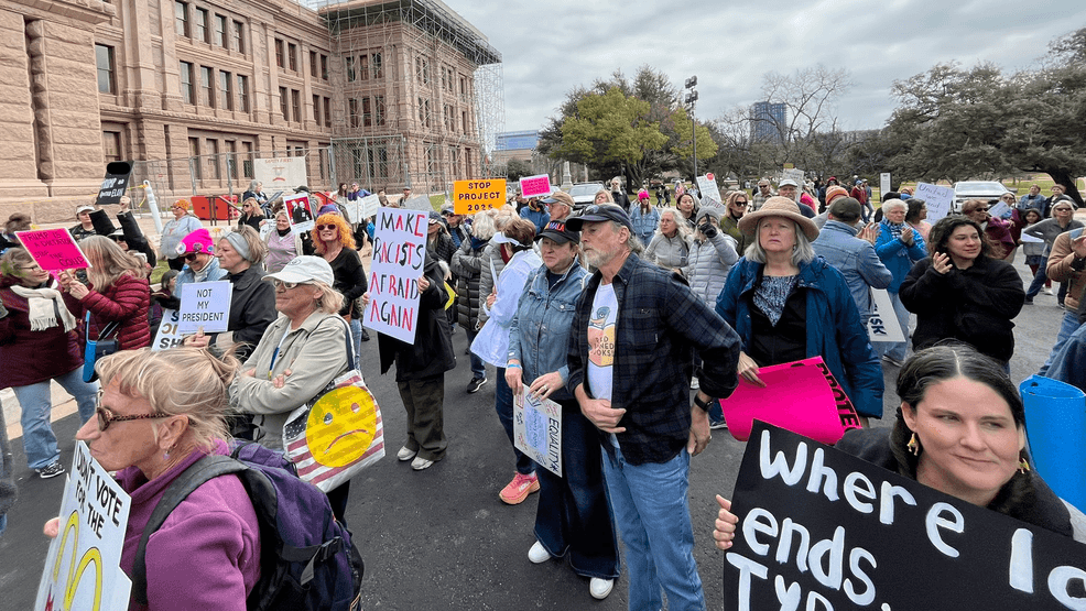 Protesters rally at Texas Capitol against Trump administration