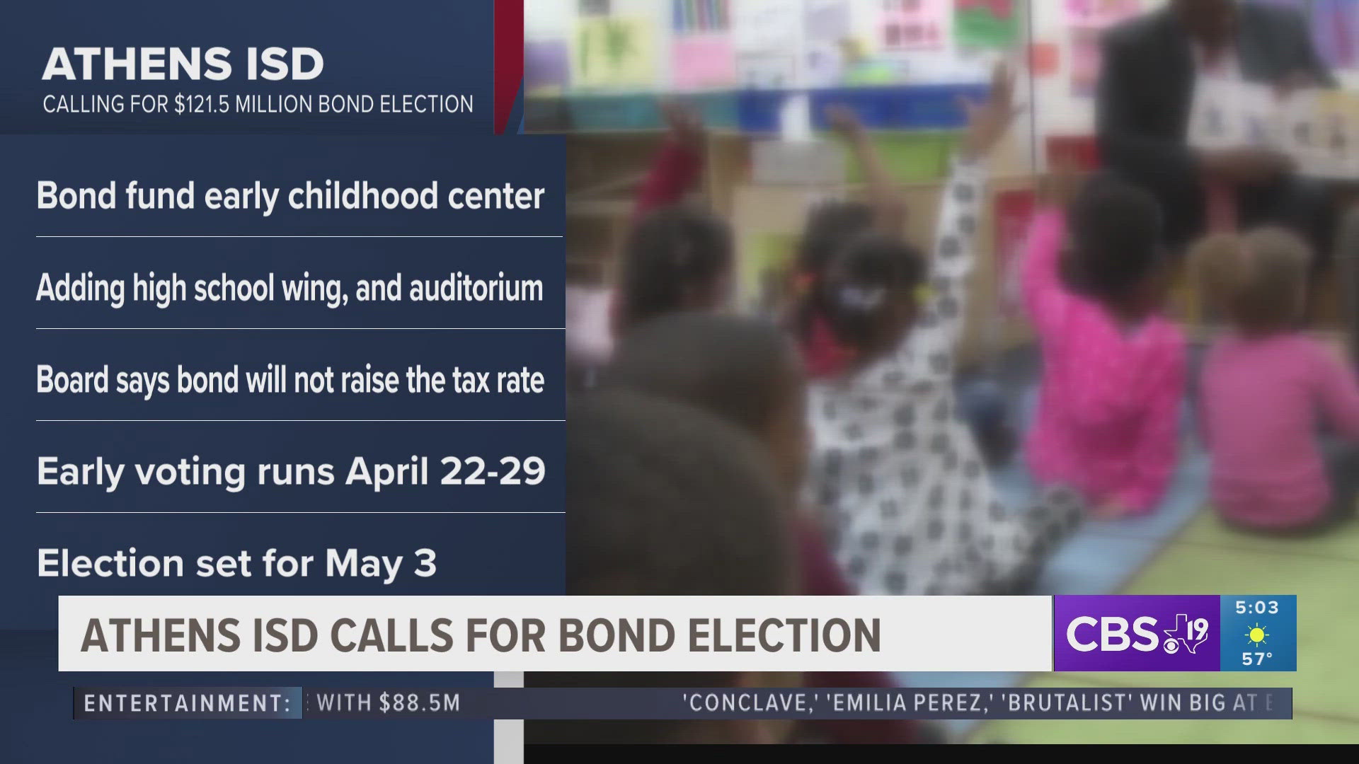 Athens ISD calling for $121.5 million bond election