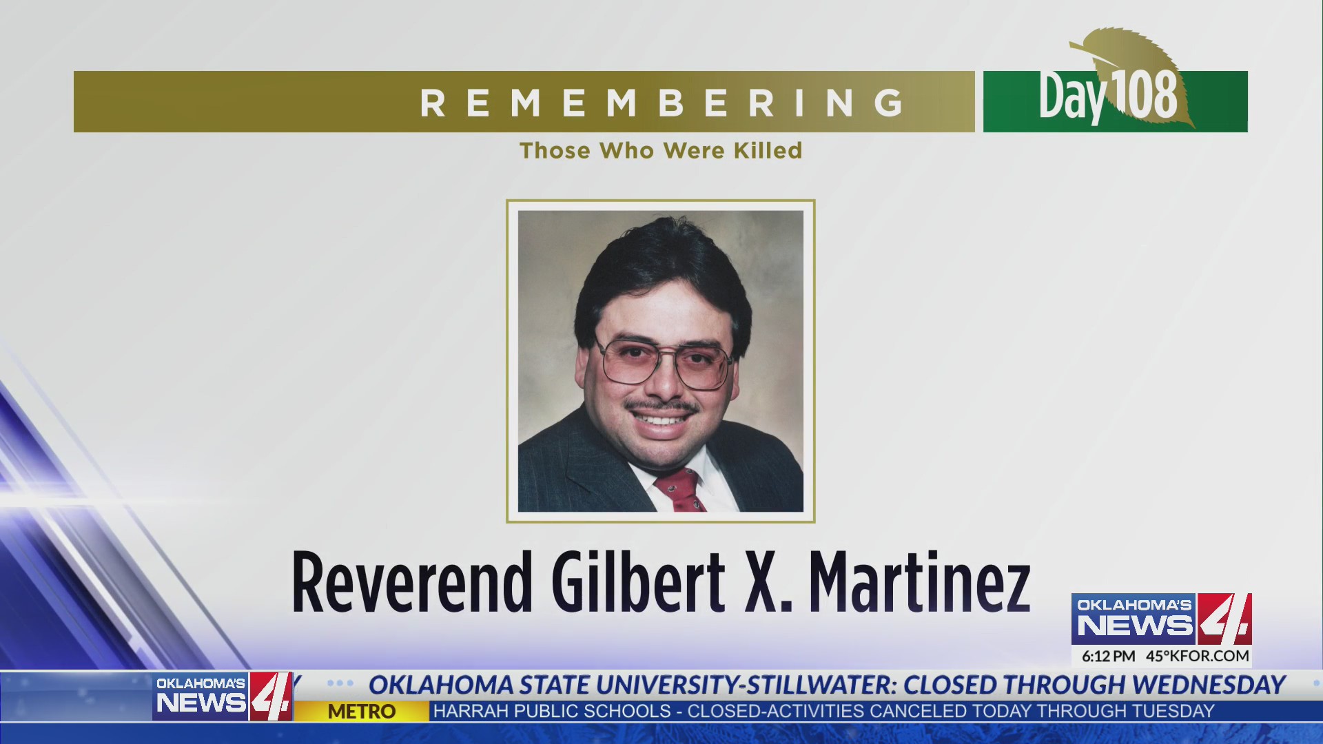 168 Days to remember those lost in the OKC bombing: Reverend Gilbert X ...