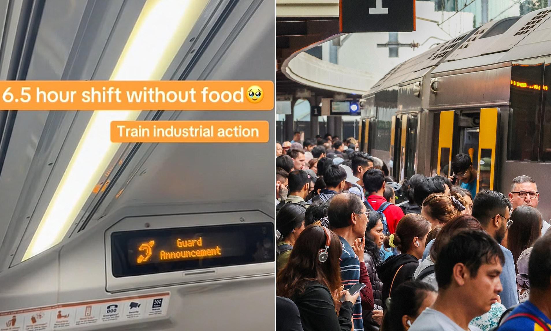 Stunning reason Sydney Train guard stopped packed service