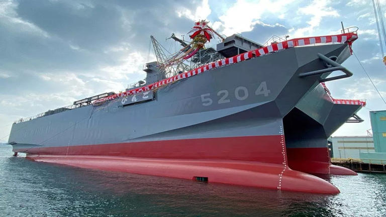 Mitsubishi Heavy Industries launches fourth Hibiki-class ship for JMSDF