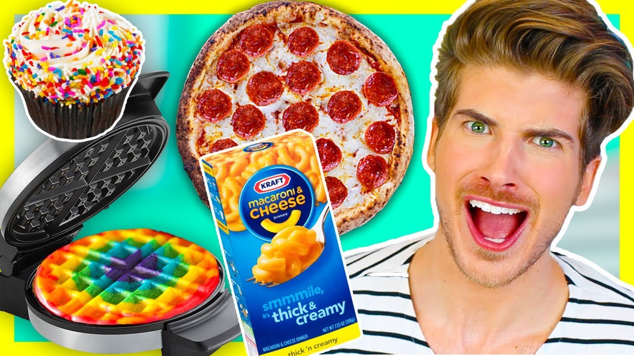 Joey Graceffa Makes Waffles From the Weirdest Foods!