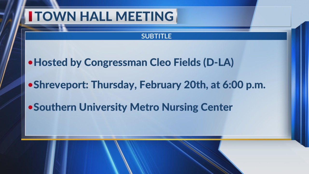Rep. Cleo Fields to host Town Hall Meeting at SUSLA in Shreveport