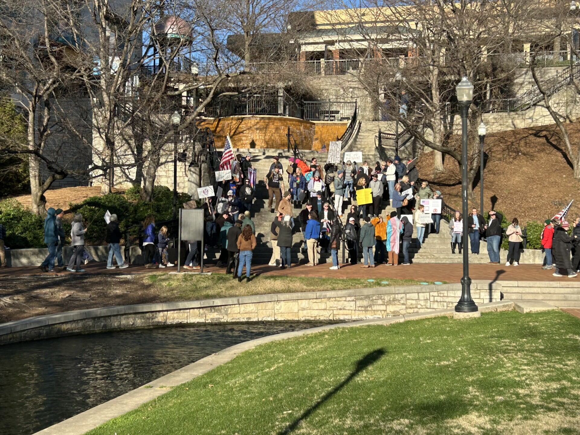 President’s Day protest held at Huntsville’s Big Spring Park