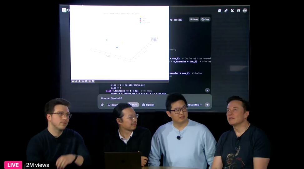 일론 머스크의 xAI, ‘그록3’ 공개... “챗GPT-4o·구글 제미나이·딥시크 성능 제쳐”