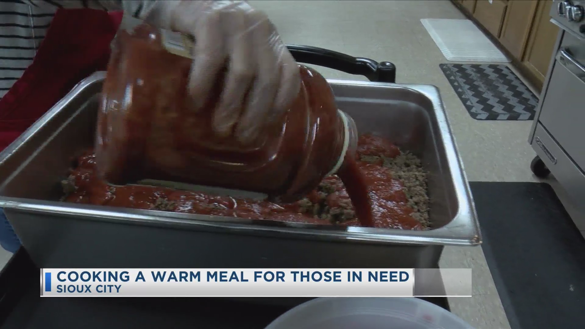 Cooking A Warm Meal For Those In Need