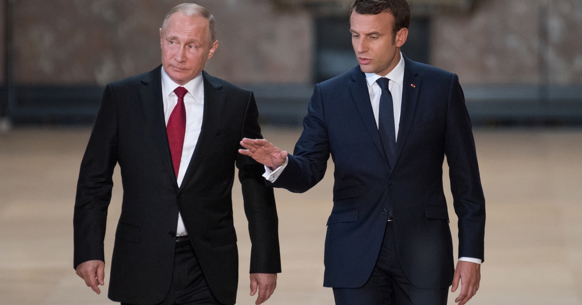 Macron varnar Trump: ”En rysk seger vore ett strategiskt misstag”