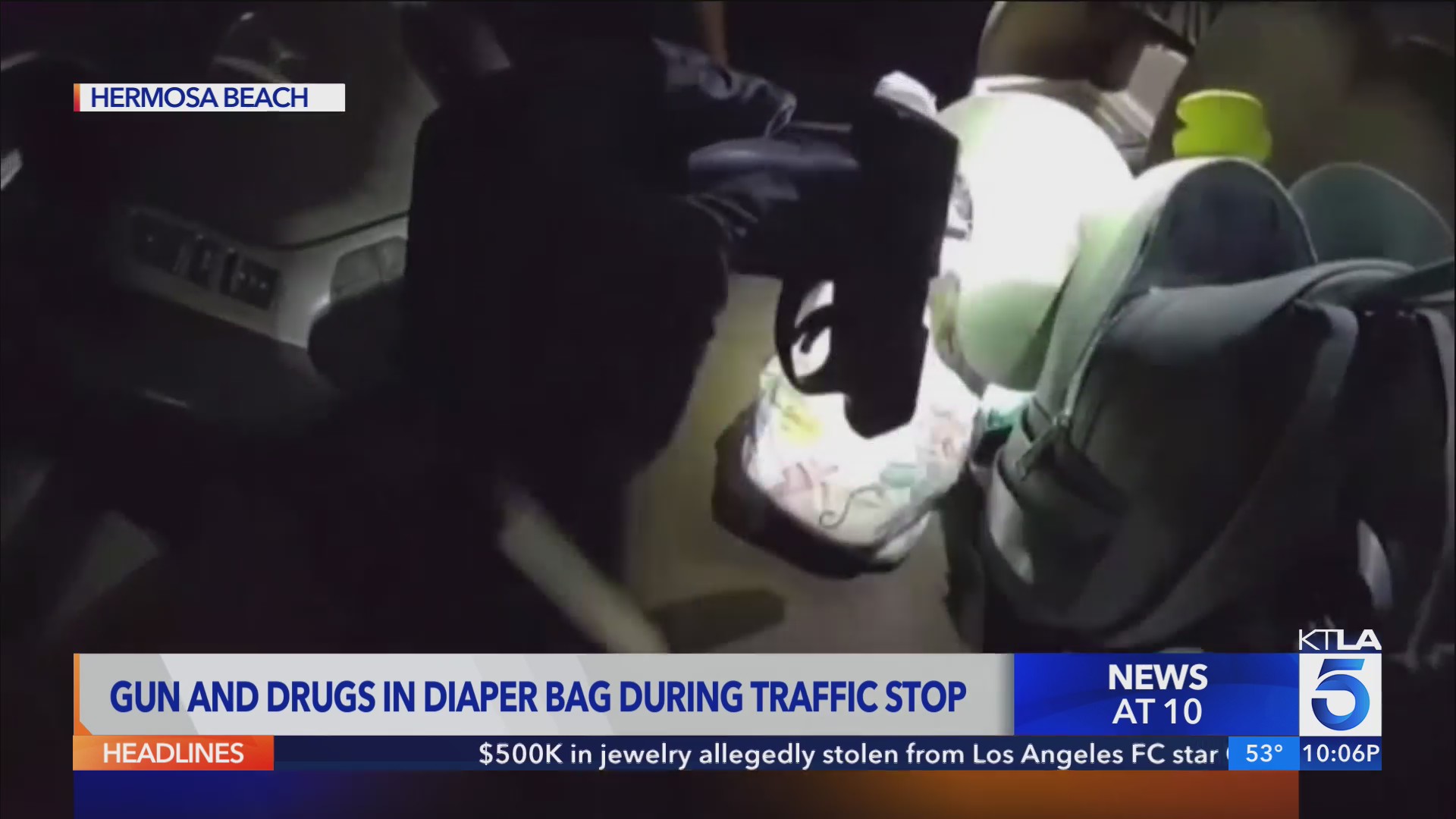 Traffic stop in SoCal reveals gun, drugs near infant