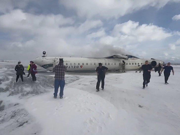 Delta Airlines Plane Crashes at Toronto Airport, Flips Upside Down