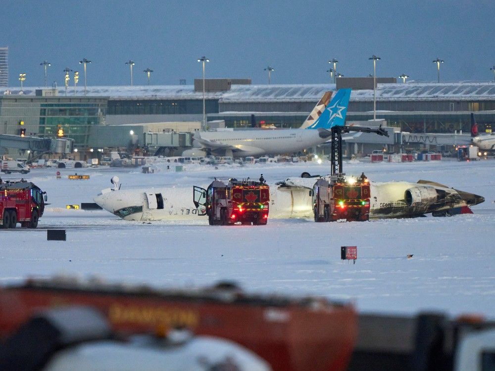 Toronto plane crash: YVR warns passengers to expect delays for Pearson ...