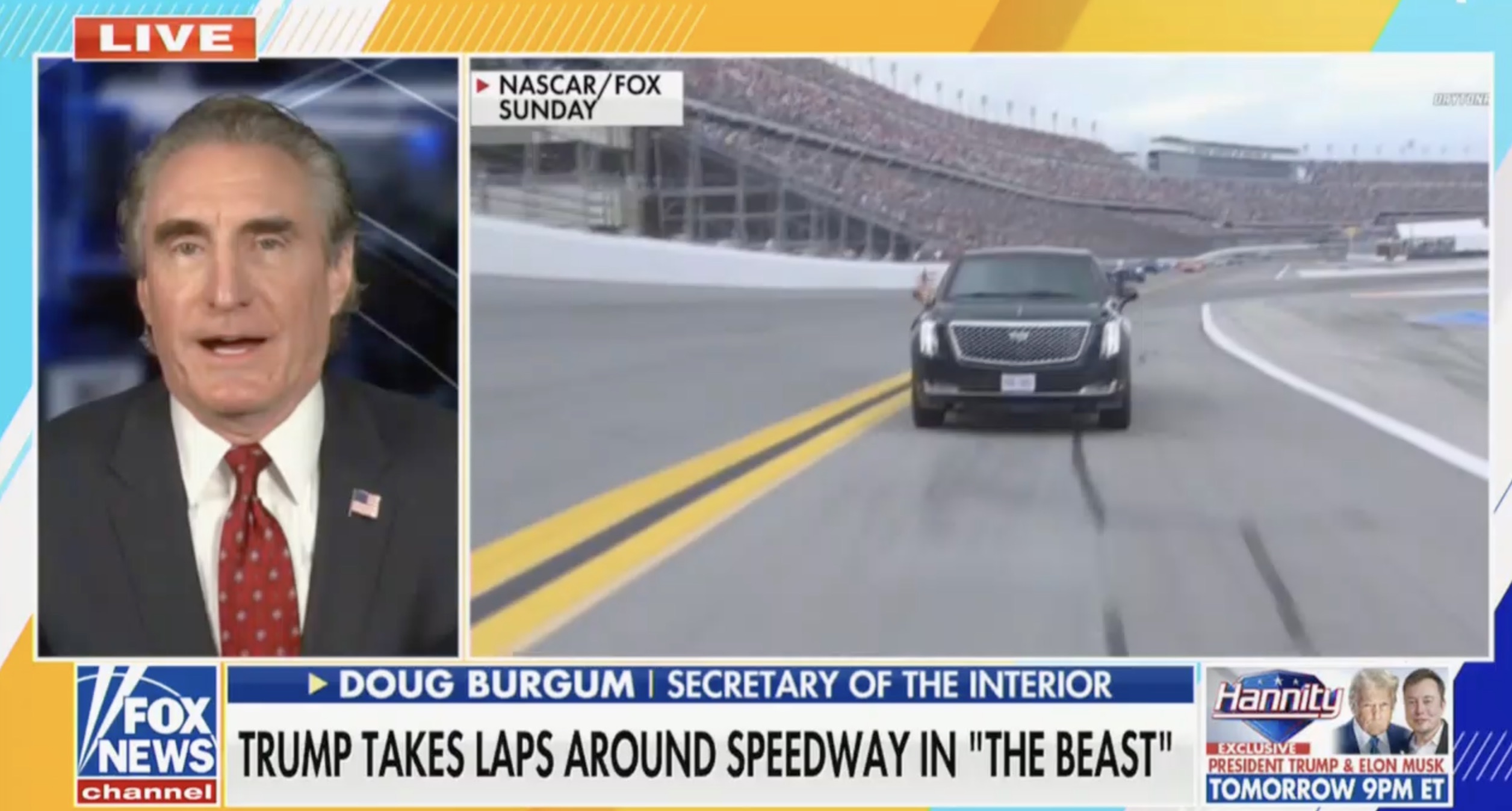 Trump Interior Secretary Gushes Over Boss Taking Laps Before Daytona ...