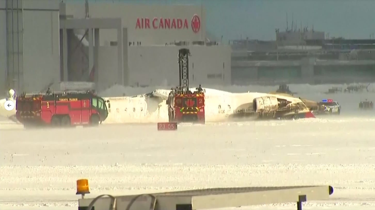 Delta plane crashes, flips at Toronto airport injuring 18