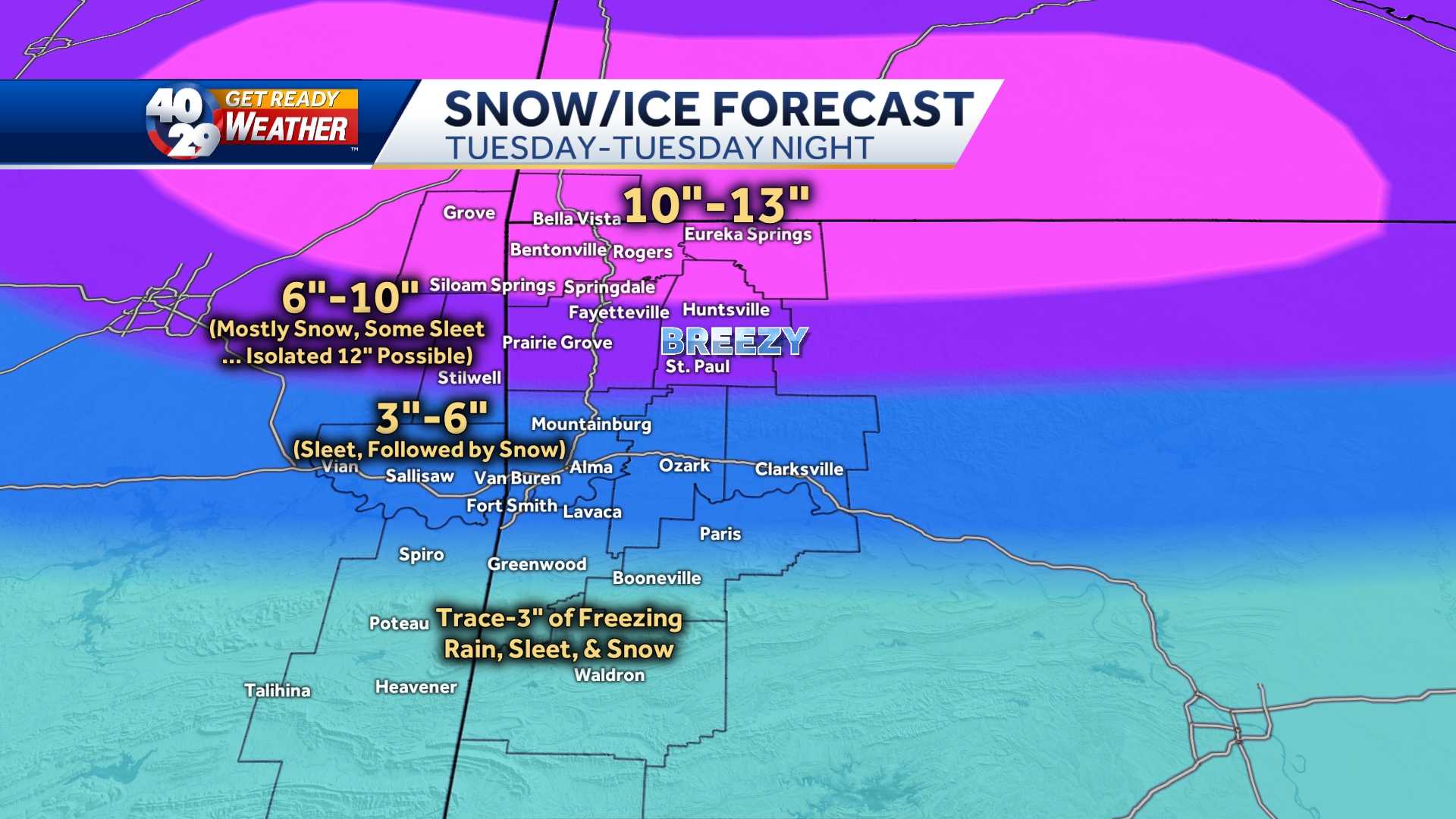 SEVERE DAY: Snow moves out, Temperatures drop overnight