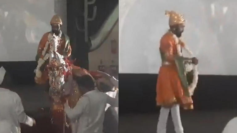 Nagpur Man Dresses Up As Chhatrapati Sambhaji Maharaj, Rides Horse ...