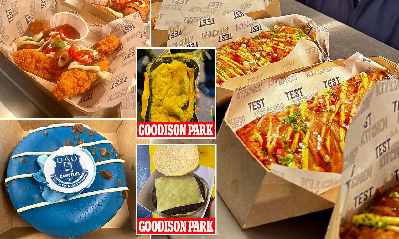 Everton debut new 'Instagrammable' 'food porn' at £800m stadium ...