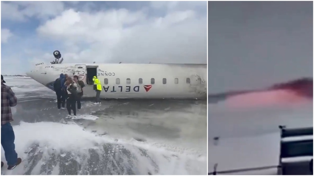 New Video Of Delta Air Lines Plane Crash Shows How Aircraft Flipped On ...