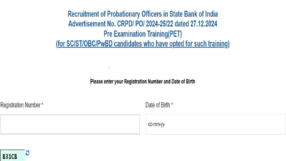 SBI PO Admit Card 2025: Download PET Call Letter at sbi.co.in, Exam ...