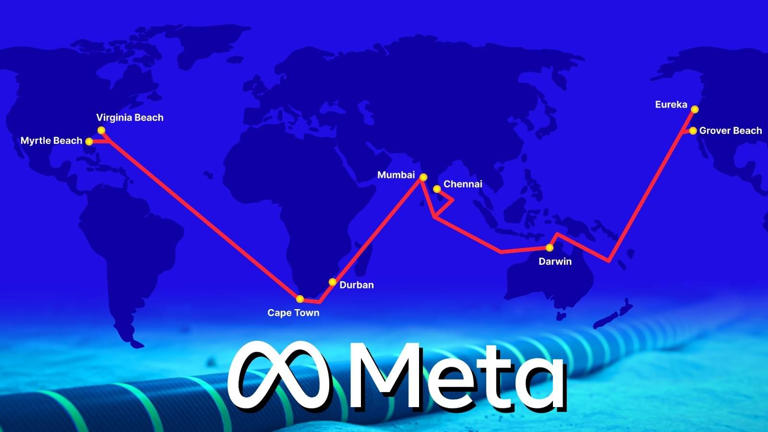 50,000 Km Undersea Cable Connecting US-India: Meta's Mammoth Project ...