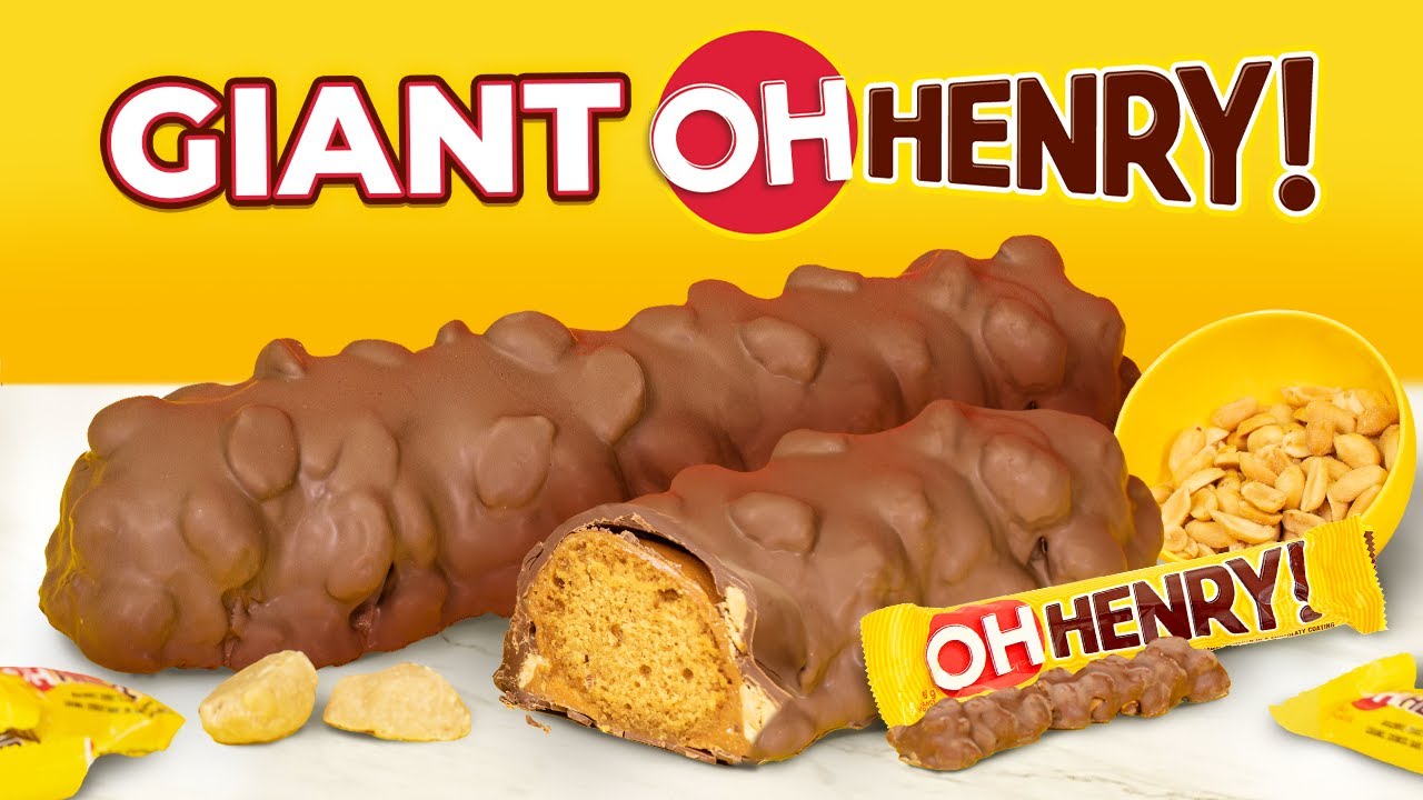 GIANT OH HENRY CHOCOLATE BAR CAKE!