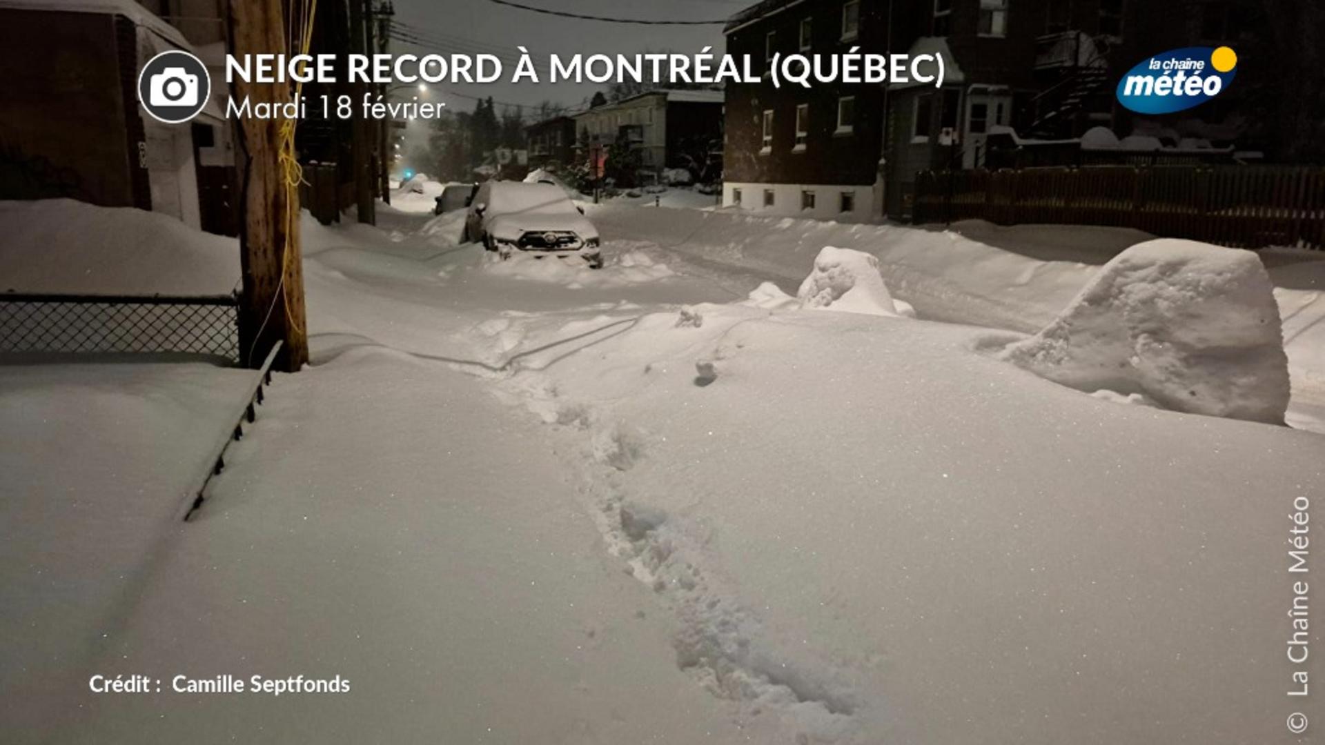 Record de neige au Québec, et jusqu'à -49°C au Canada
