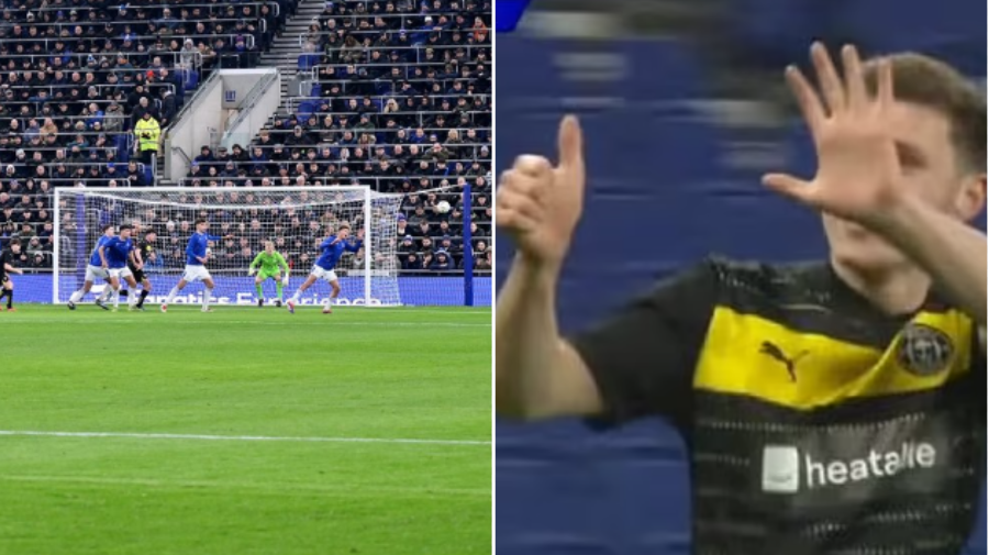 Liverpool fan Harrison Rimmer mocks Everton after scoring first goal in ...