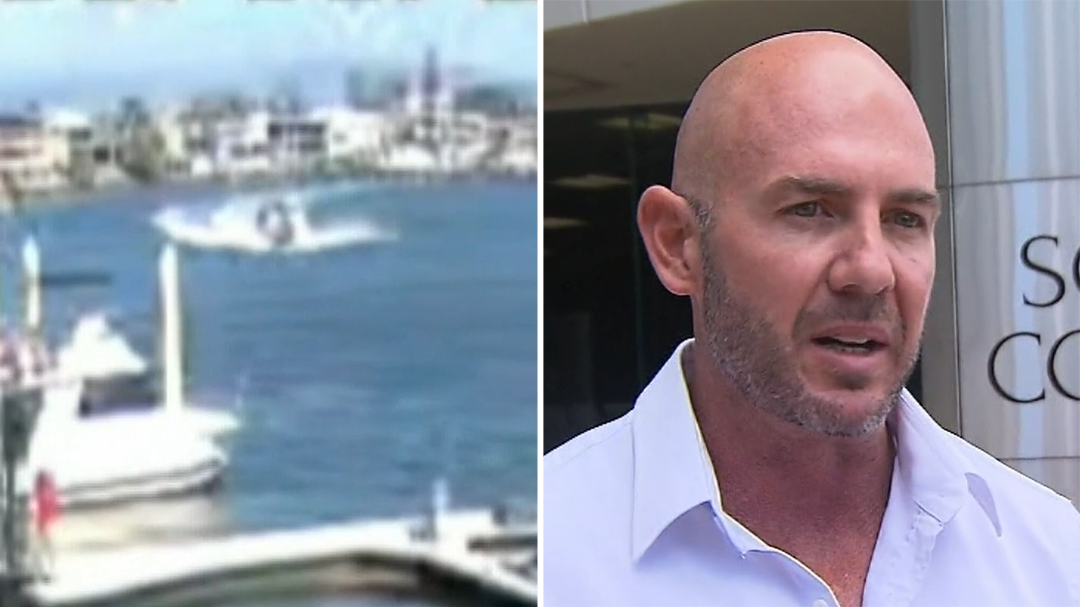 Vision captures heart-stopping moment two speed boats collide