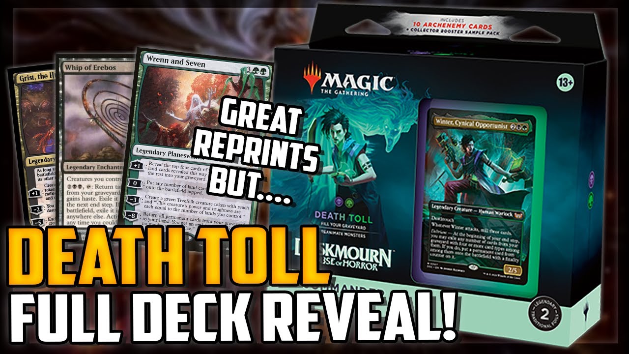Death Toll Precon Reveal! GREAT Reprints, But A Disappointing Deck ...