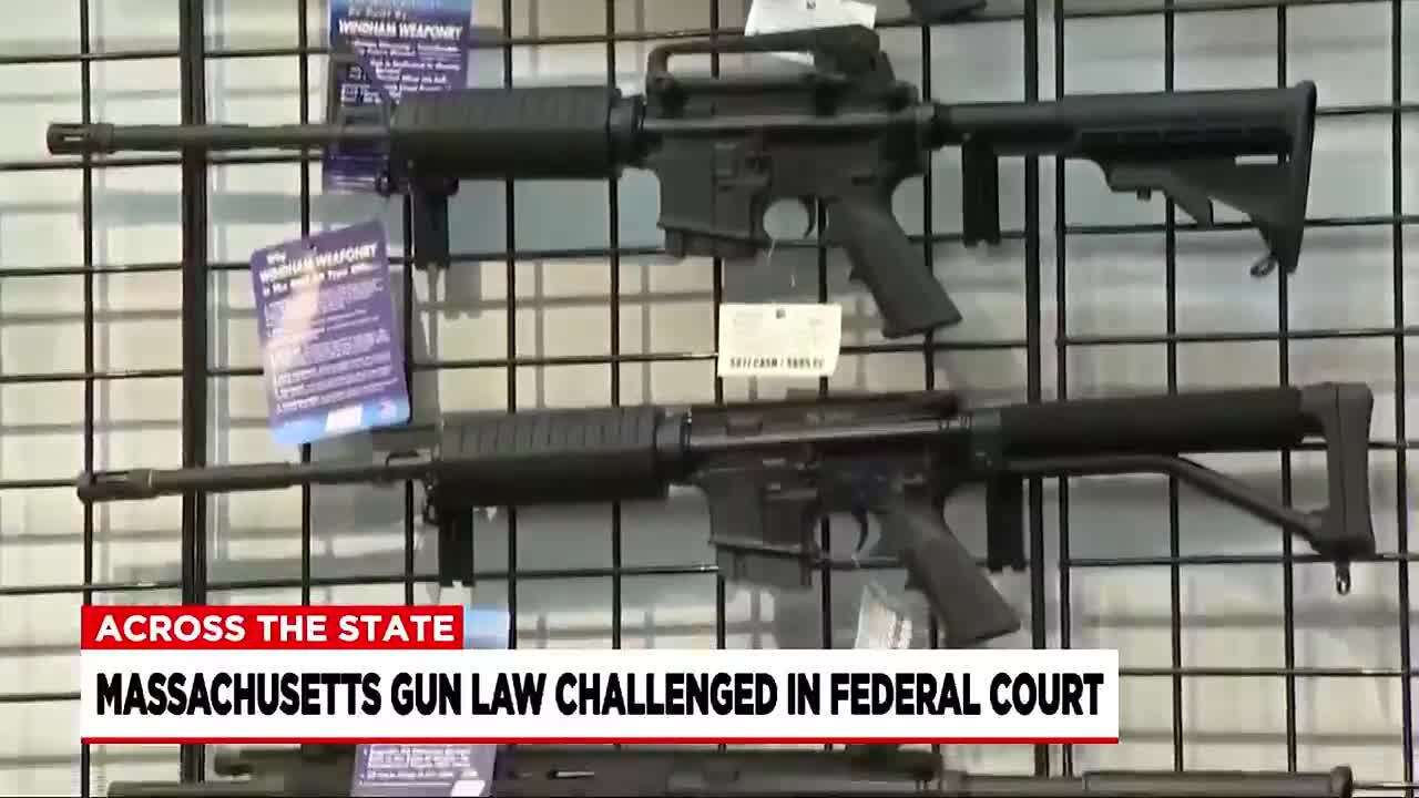 Massachusetts gun law challenged in federal court