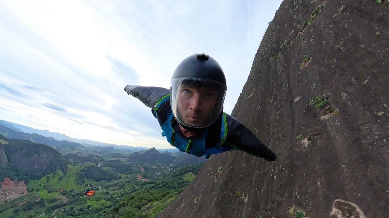Wingsuit BASE Jump the Cachaça Line in Brazil