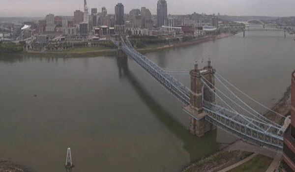 Ohio River reaches minor flood stage in Cincinnati