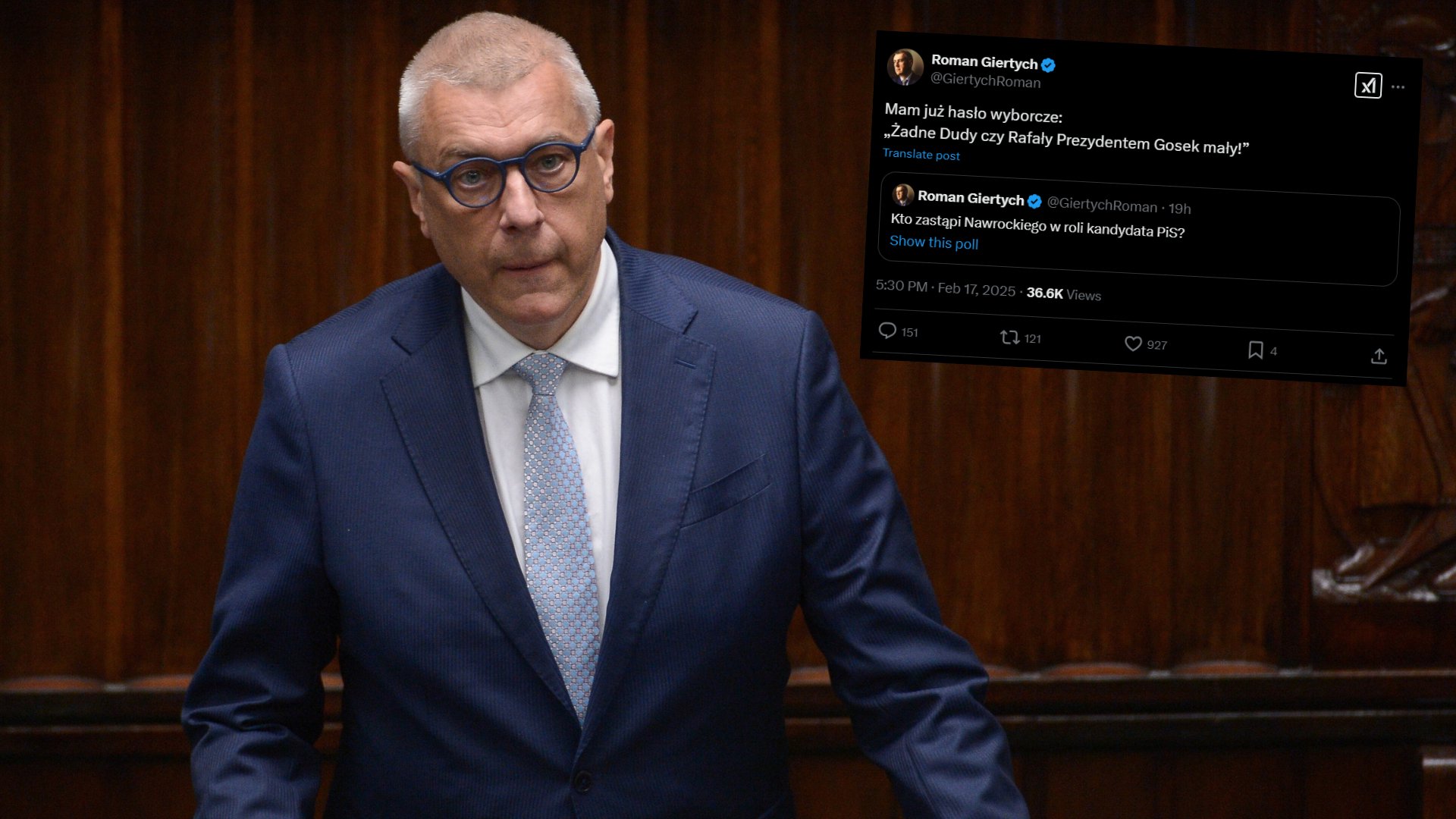 Roman Giertych zażartował z posła PiS. Ostra reakcja polityka. "Głupiś ...