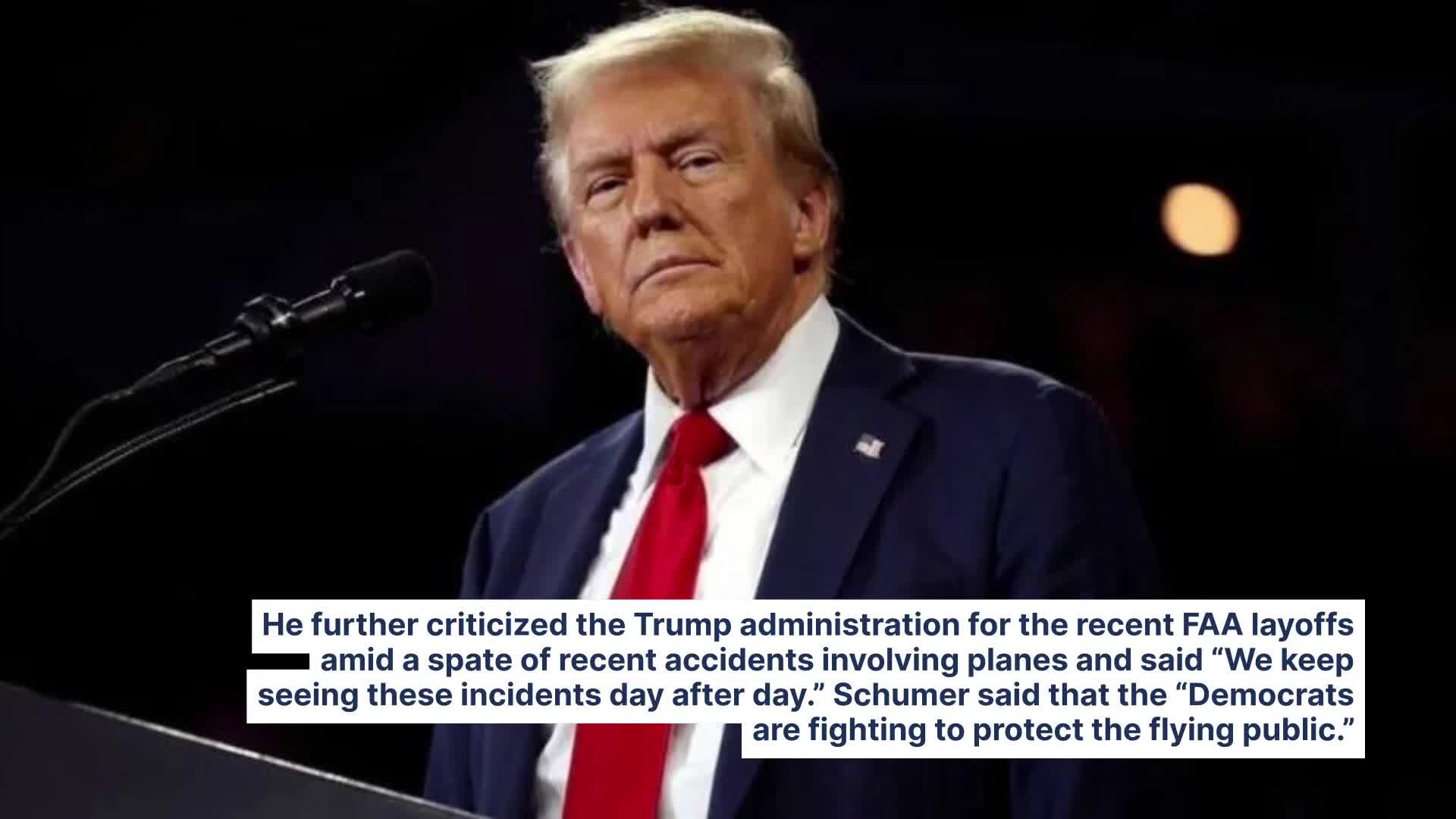 Chuck Schumer Blasts Trump FAA Layoffs After Delta Plane Overturns On ...