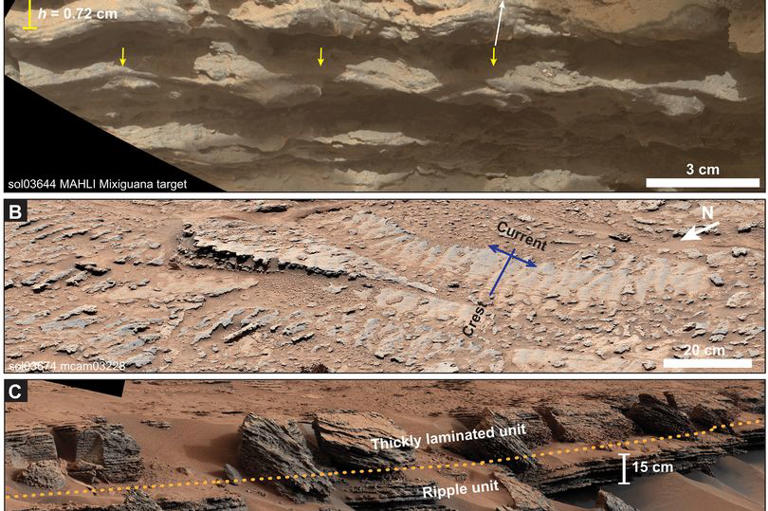 NASA says Mars rover has discovered liquid 'ripples' on Red Planet rock