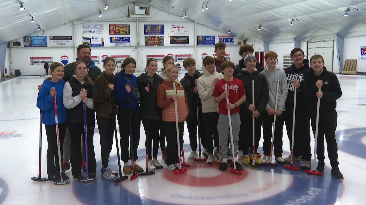 Oklahoma students tried out curling with Olympic gold medallist Jamie ...
