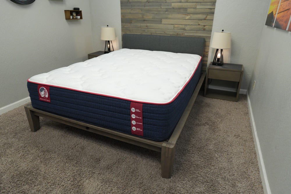 Wolf 12-Inch Hybrid Mattress Review 2025: An American-Made Bed From a ...