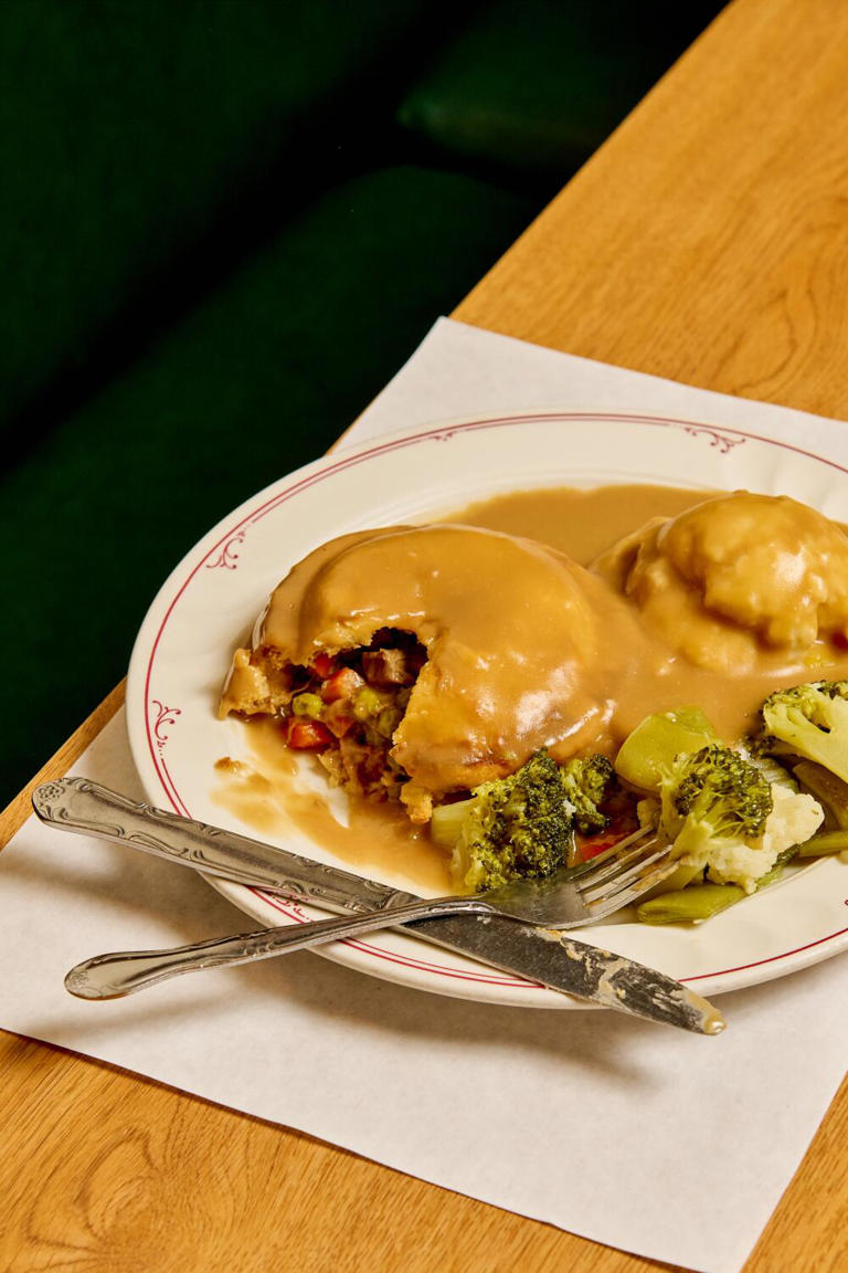 Looking for comfort-food nirvana at this 50-year-old chicken pot pie shop