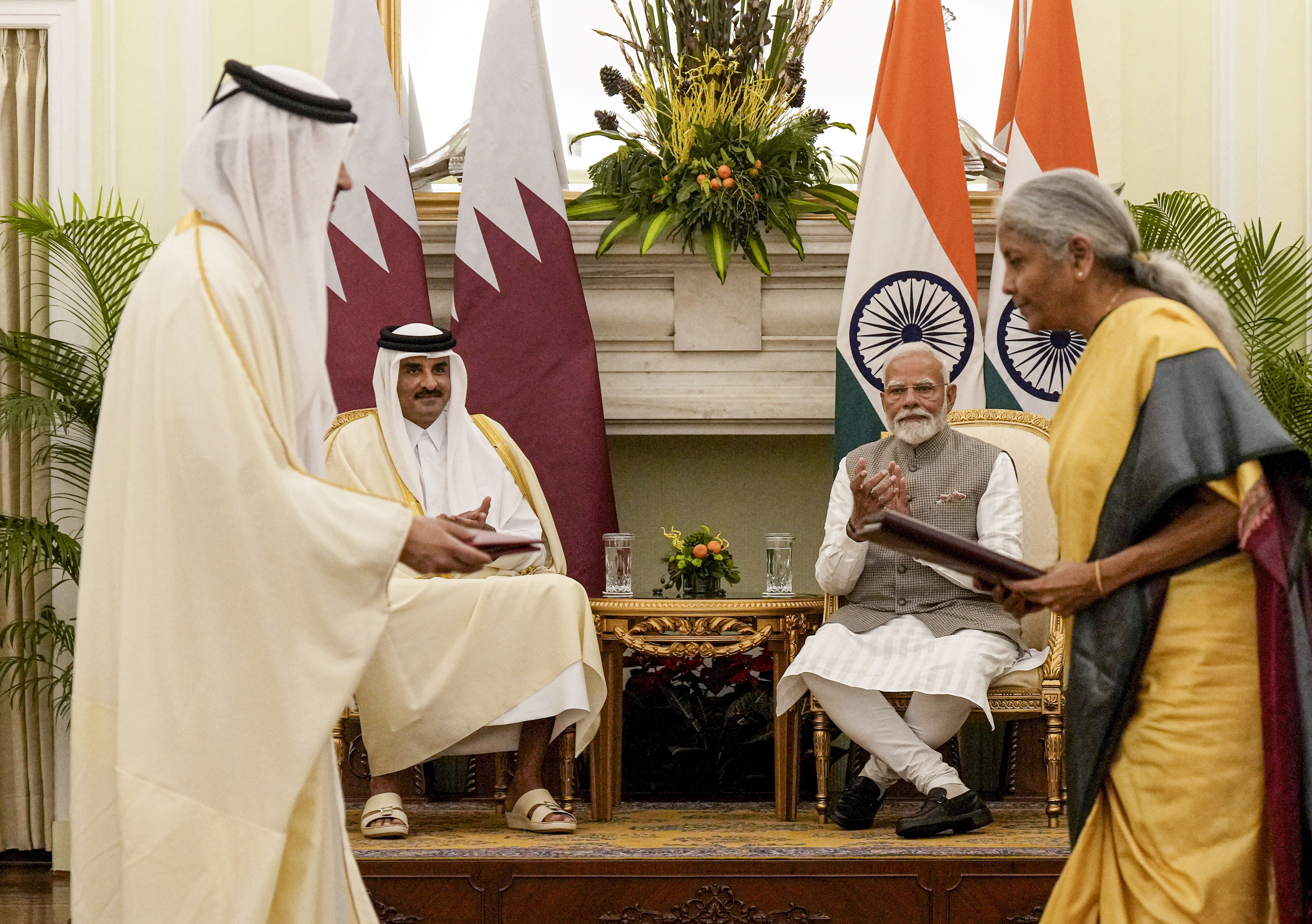 PM Modi, Amir of Qatar hold talks, decide to elevate India-Qatar ties ...
