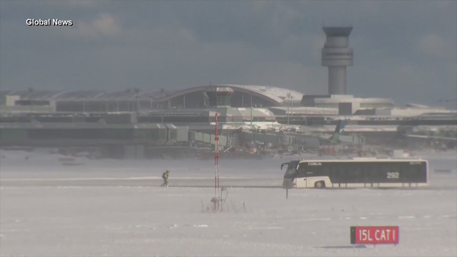 Investigators comb over the scene in Canada following plane crash