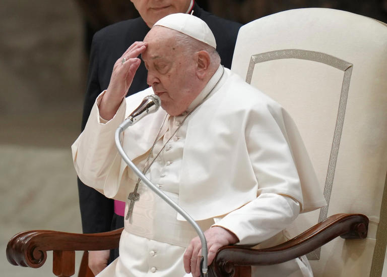 Pope has pneumonia in both lungs but remains in good spirits, the Vatican says