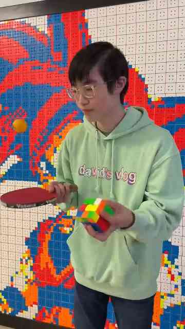 Visiting soup Timmy The Rubiks cube Artist