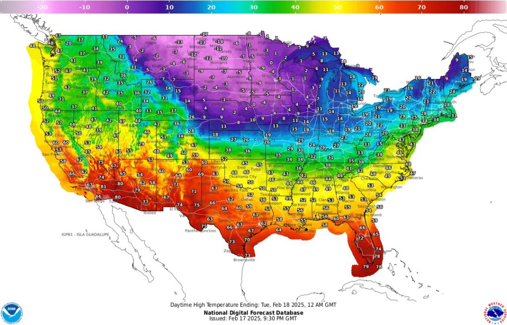 Map shows coldest US polar vortex this winter threatening up to ...