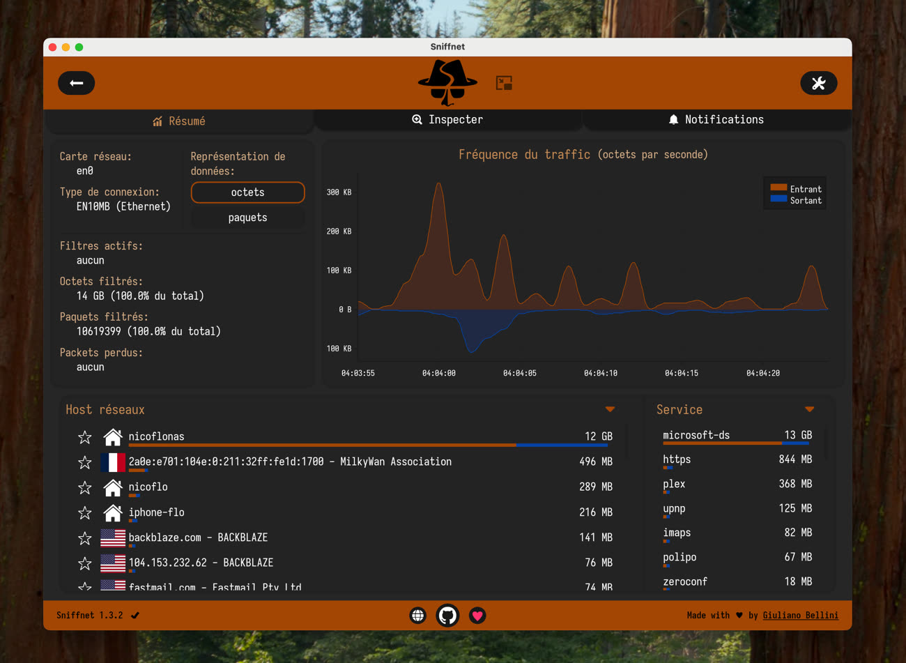 Sniffnet, un outil de surveillance du réseau simple, gratuit, open-source et multiplateforme