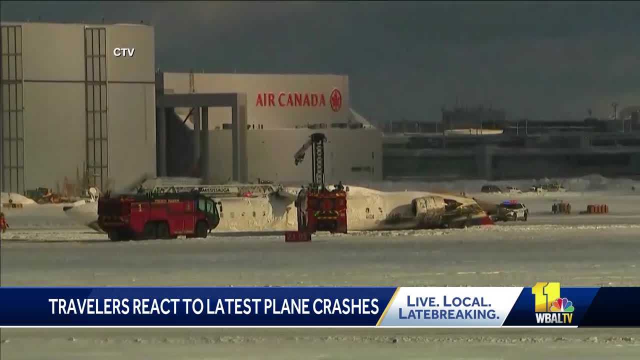 BWI-Marshall travelers consider safety amid Toronto plane crash