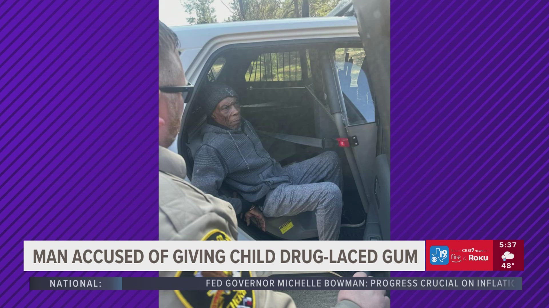 Deputies say East Texas man gave child gum laced with cocaine