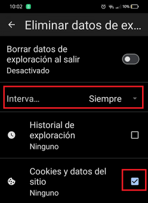 Cómo eliminar las cookies del navegador