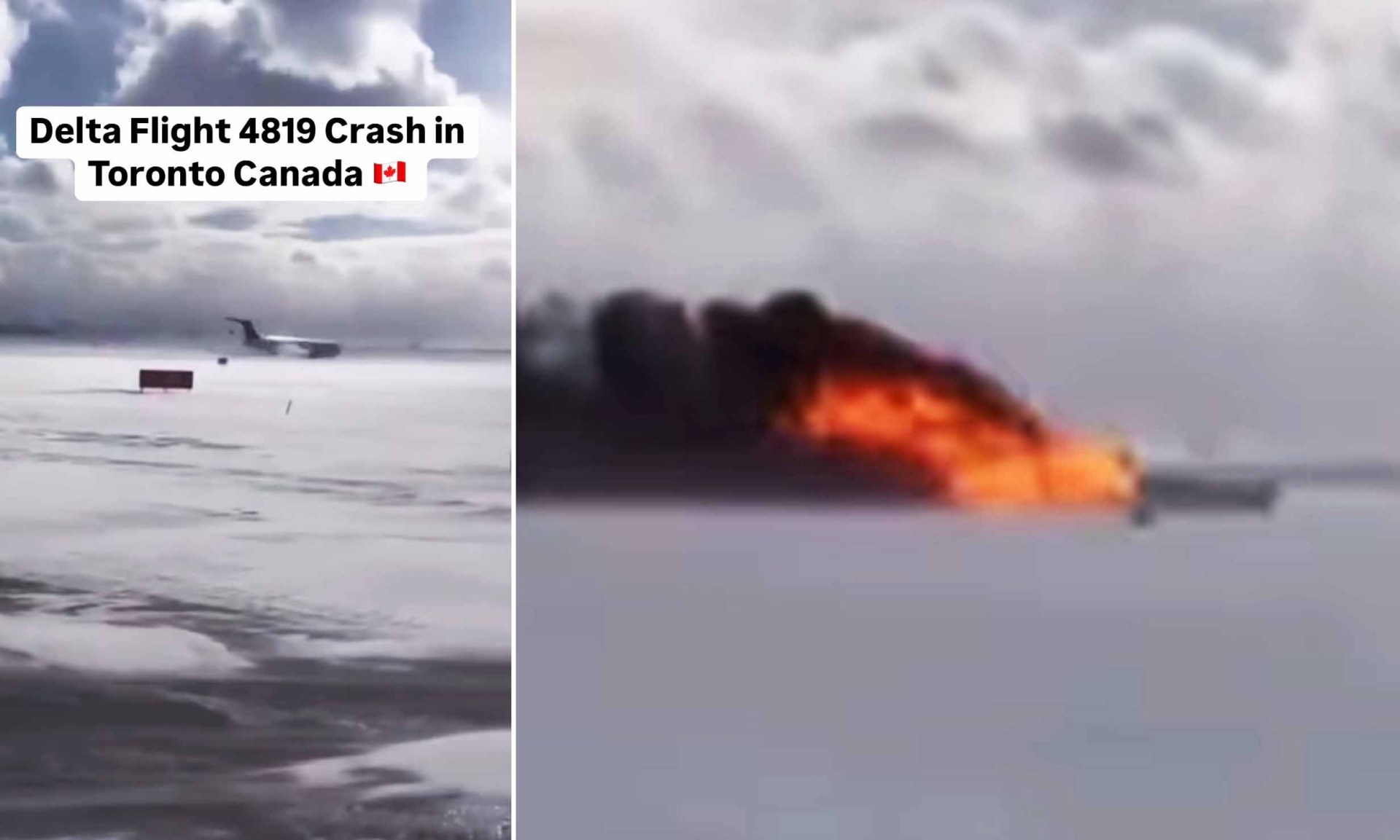 Delta Airlines issues passenger update after plane crashes at airport ...