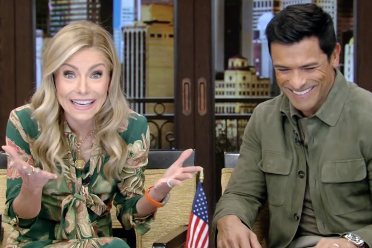 Watch as Kelly Ripa, Mark Consuelos' live broadcast interrupted by ...